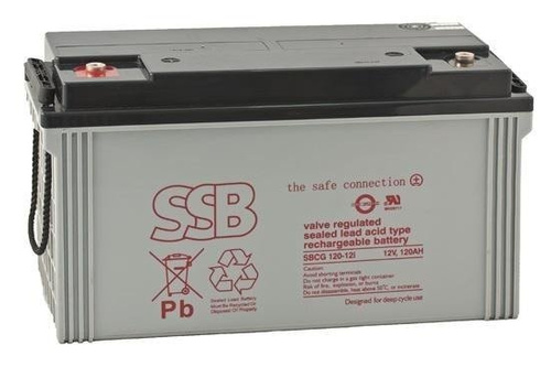 Akumulator żelowy SSB SBCG 120-12i 12V 120Ah M8 | Akumulatory \ Żelowe \ Pojemność [66Ah - 120Ah]