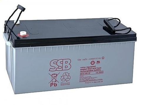 Akumulator żelowy SSB SBCG 200-12i 12V 200Ah M8 | Akumulatory \ Żelowe \ Pojemność [130Ah - 260Ah]