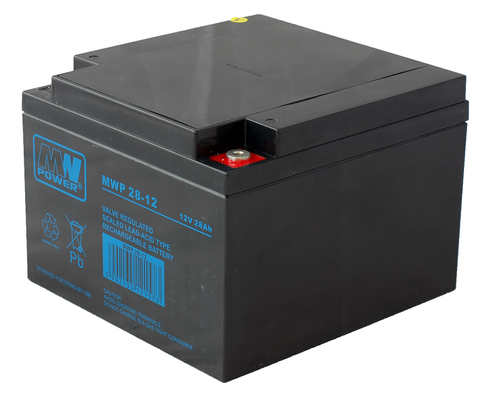 Akumulator VRLA AGM MW POWER MWP 28-12 12V 28Ah M5 | Akumulatory \ AGM \ Pojemność [0.8Ah - 12Ah]